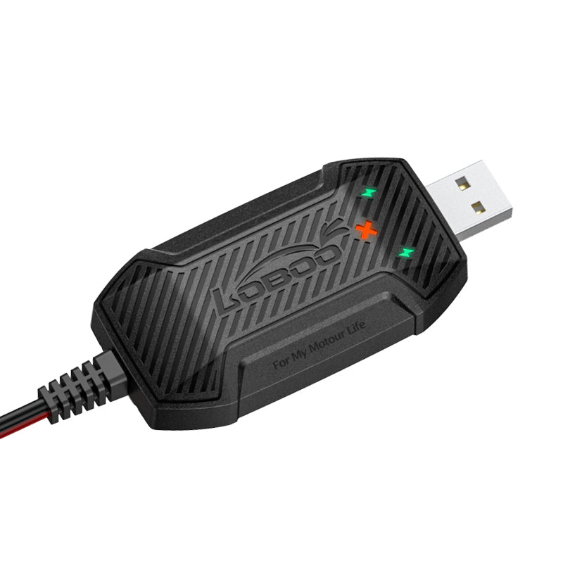 LOBOO C20Pro USB-Powered Mini Battery Charger | 12V Moto & Lithium