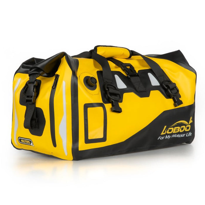 LOBOO Waterproof Motorcycle Duffel Bag - 40L/50L/66L/90L Air Valve
