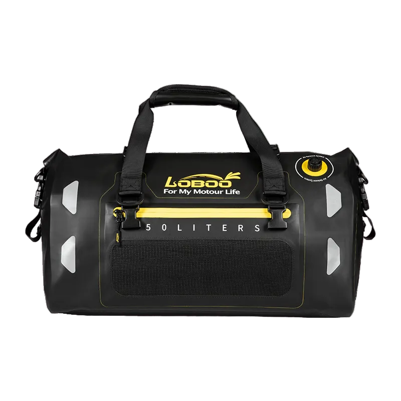 LOBOO Waterproof Motorcycle Duffel Bag - 50L / 80L with Air Valve
